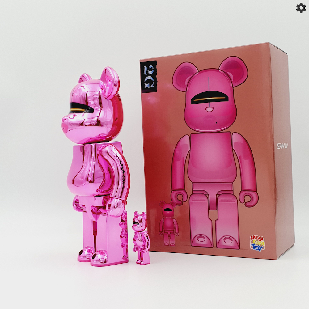BE@RBRICK SORAYAMA × 2G PINK GOLD Ver. 100％ & 400％ 2022